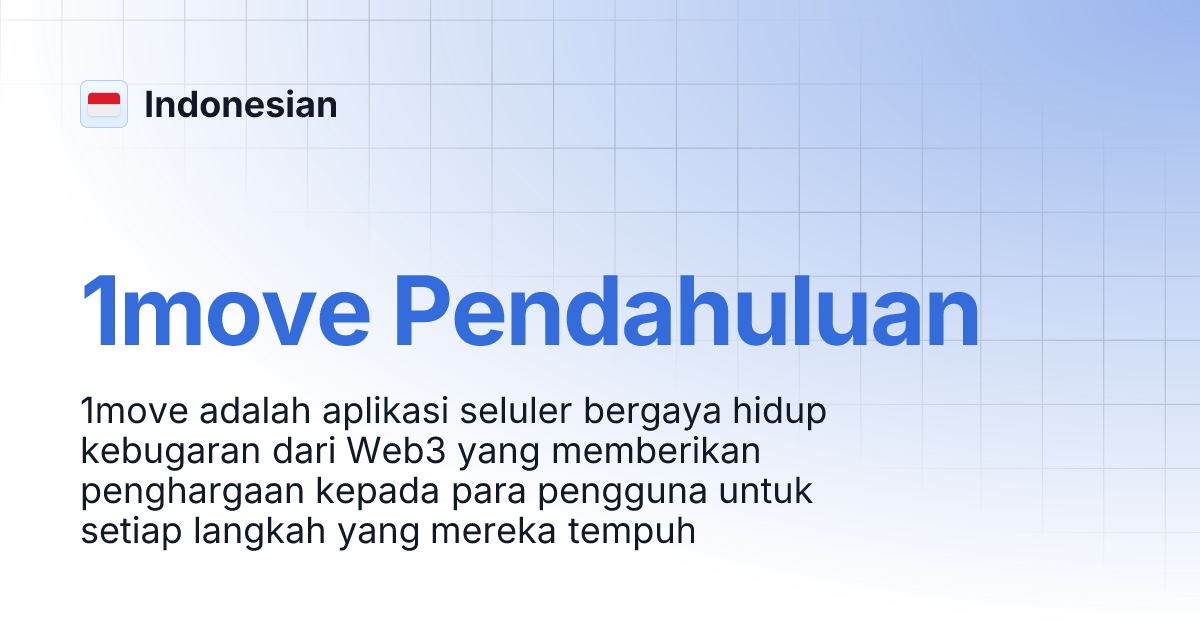 1move Pendahuluan | Indonesian